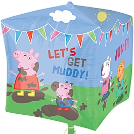 Peppa Pig Cubez Balloon delivered inflated in UK