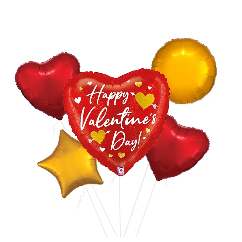 Valentine's Day Heart Arrow Foil Balloon