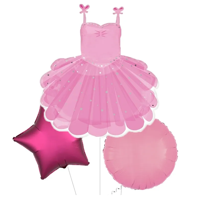 Ballerina Tutu Supershape Balloon delivered inflated in UK